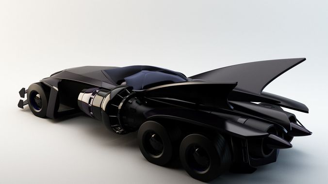 Batimovil batman car with wings 3D model | CGTrader