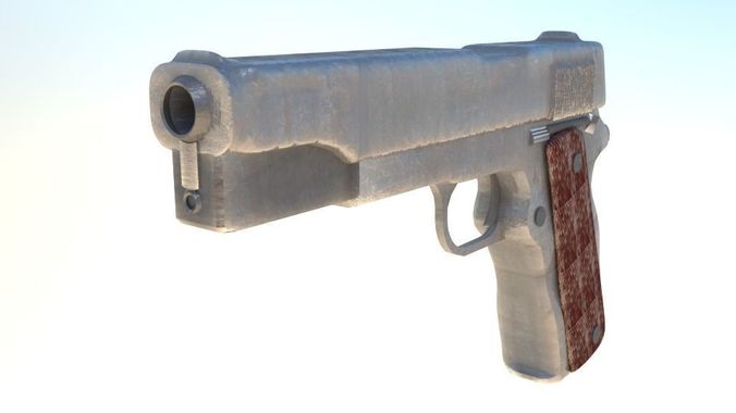 3D model M1911 Rusty and Worn out look VR / AR / low-poly | CGTrader