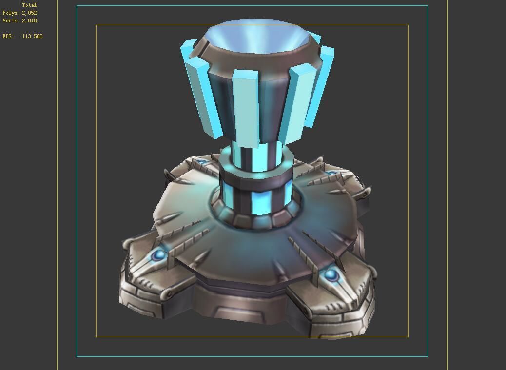 Rotating turret - electric shock type 01 3D model | CGTrader