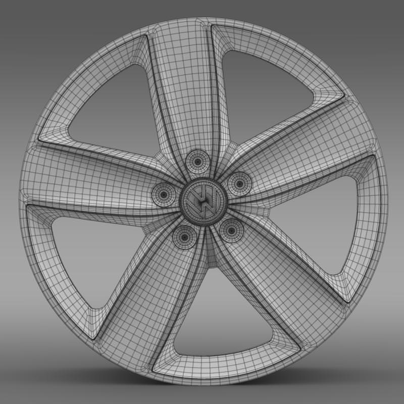 VW Polo rim 3D model | CGTrader