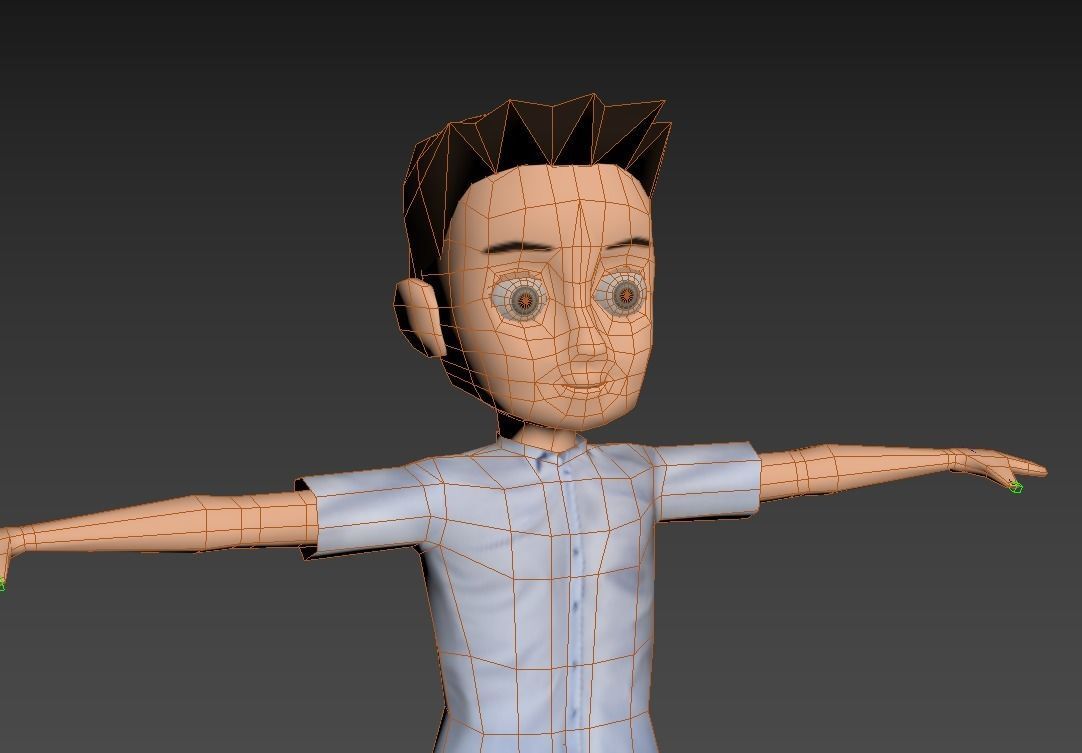 lowpoly cartoon character gameready and animations free VR / AR / low ...