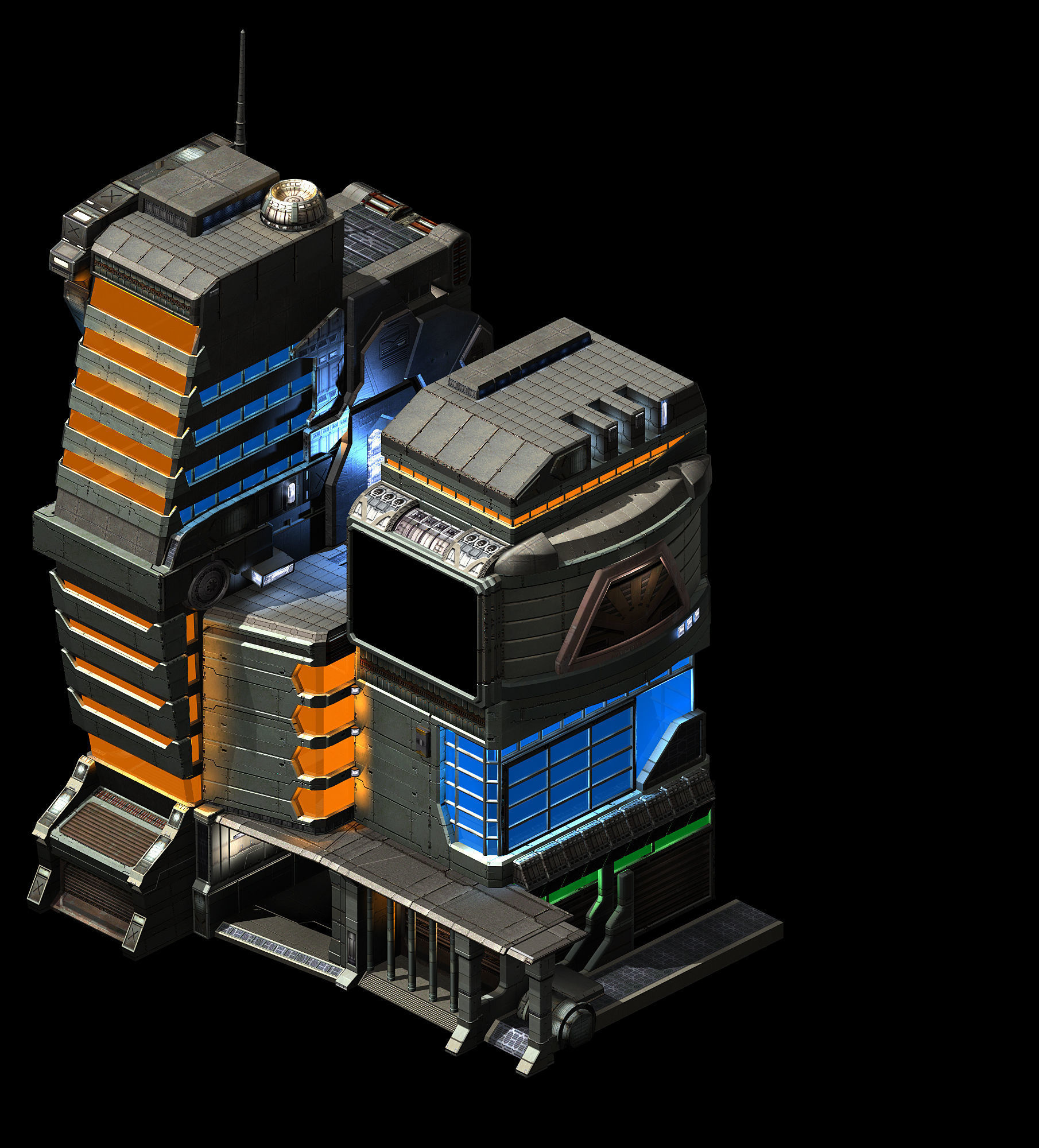 Different dimension world - city hall 3D model | CGTrader