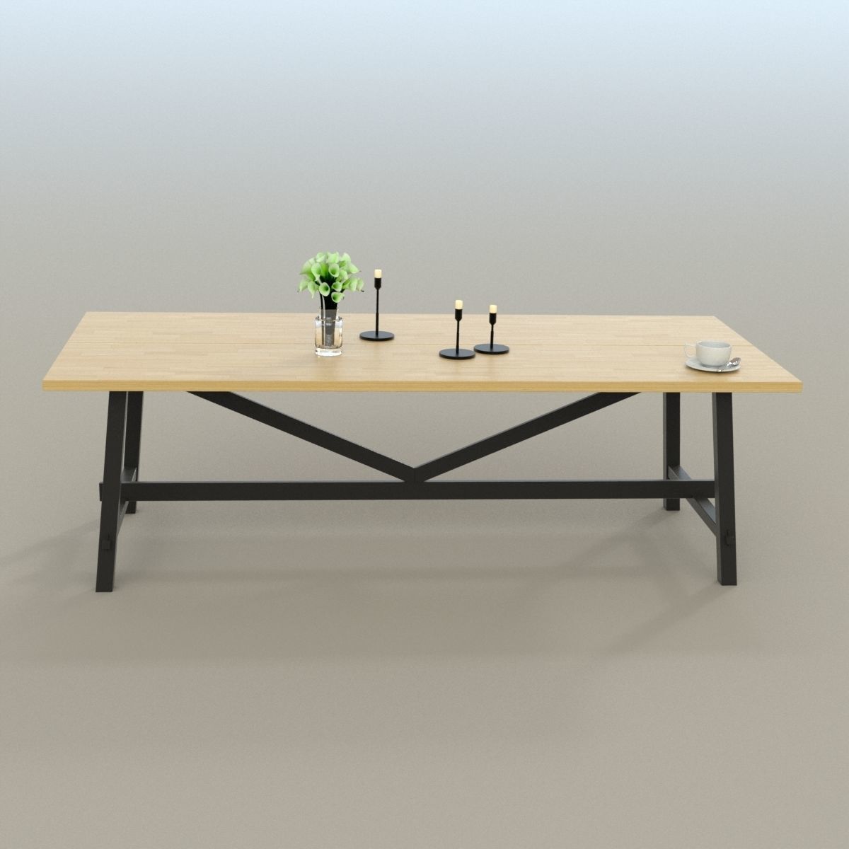 skogsta table 3D model | CGTrader