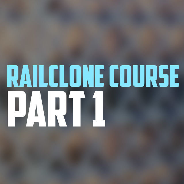 RailClone plugin. Base course. Part 1 ( EN sub )