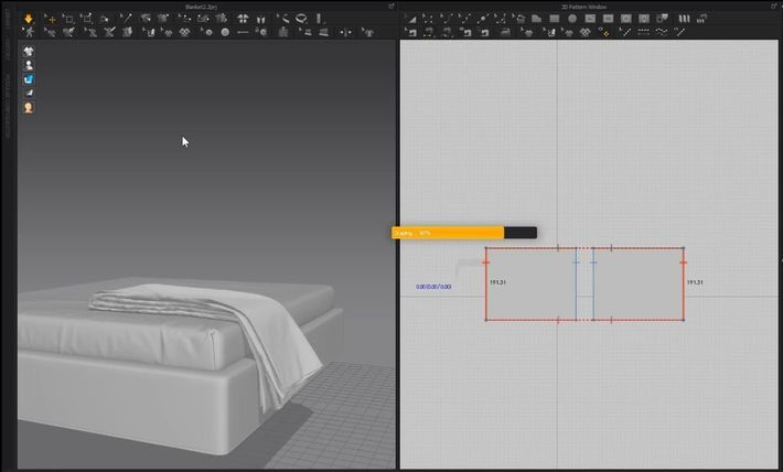 How to fold a bed sheet in Marvelous Designer