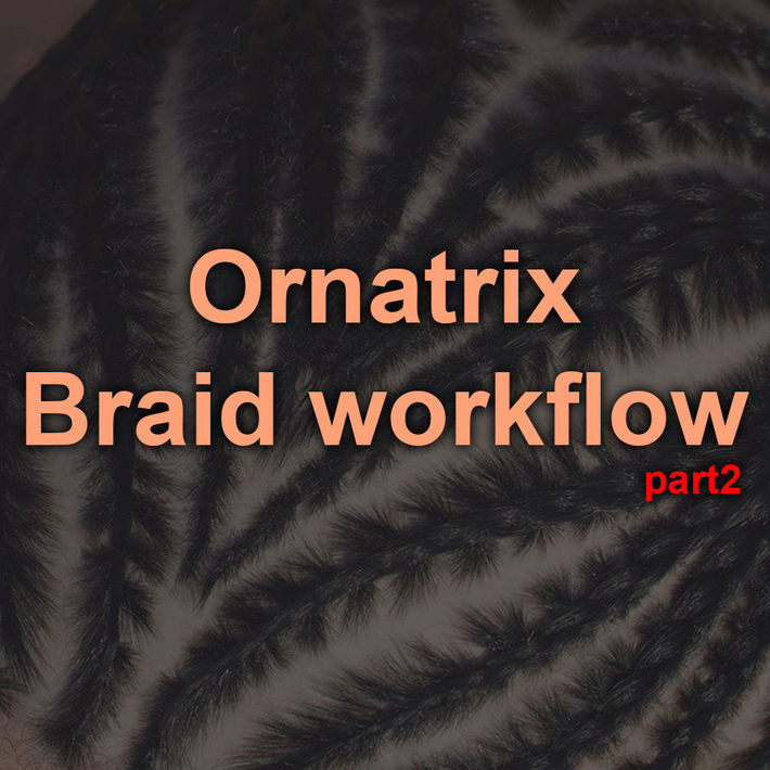 Ornatrix Maya. Curves From Strands. Width guides. Smooth and ...