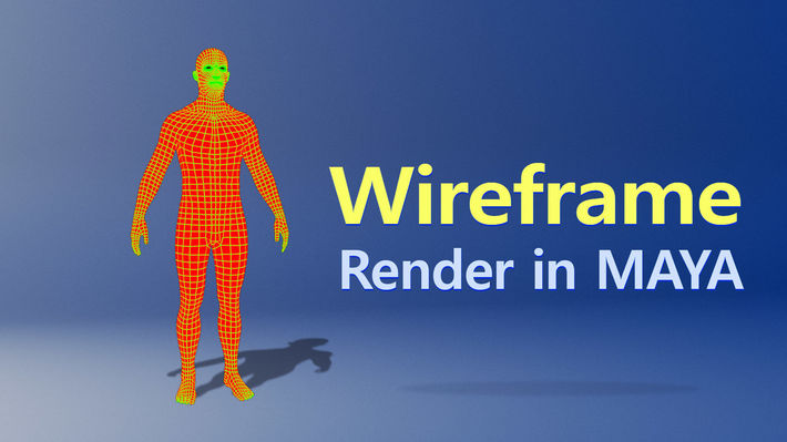 Wireframe Render in maya using Software, Redshift, V-ray and Arnold
