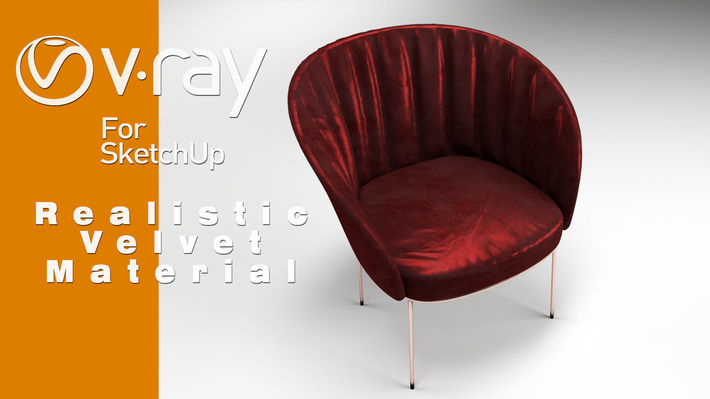 Vray For Sketch Up Series #8 Realistic Velvet Material Tutorial