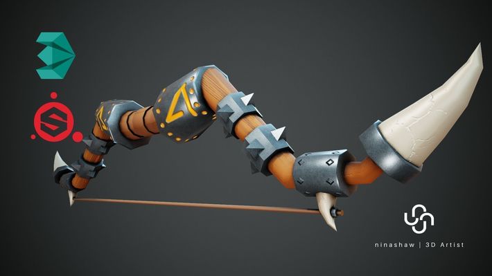 Modeling, Unwrap & Texturing Stylized Bow - Part2 [Unwrap]