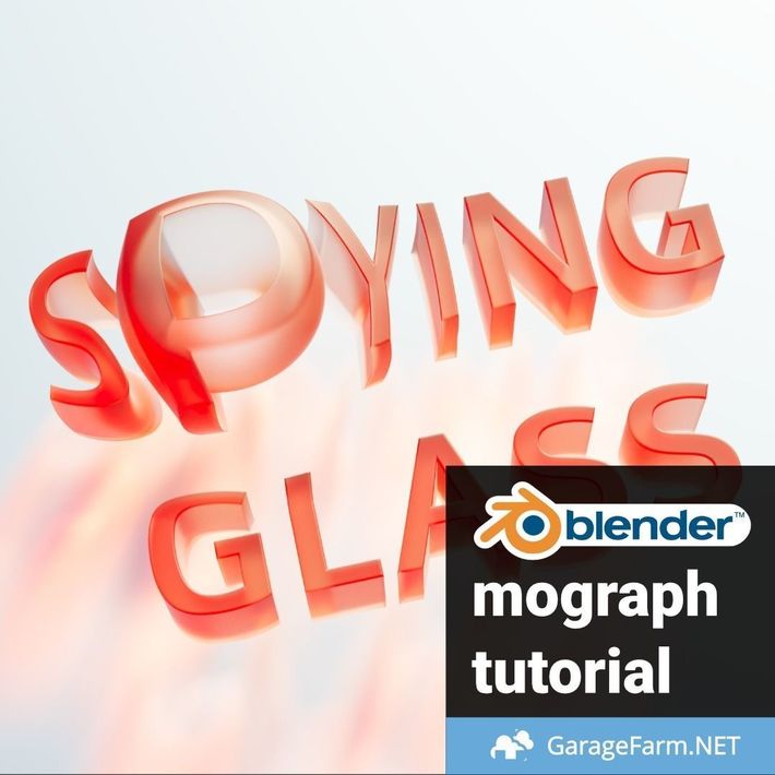 Spying Glass text - Blender mograph tutorial
