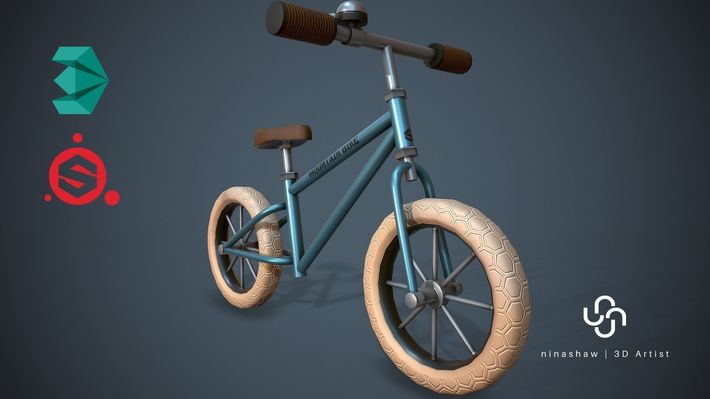 Modeling, Unwrap & Texturing Stylized Bike - Part1 [Modeling]