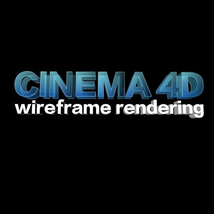 How to quickly achieve the C4D in the wireframe rendering (1)