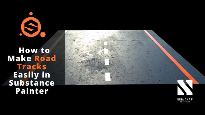 Making Road Tracks Easily using Substance Painter