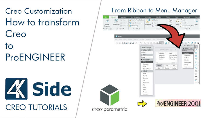 Creo Legacy mode or How to transform Creo to ProENGINNER 2001