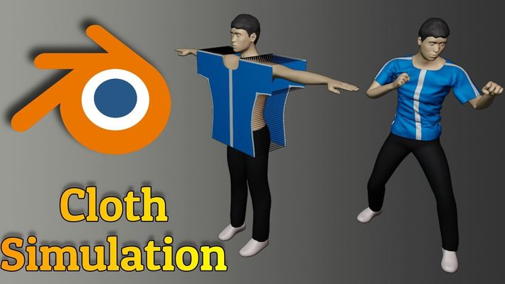 How to make a t-shirt by using cloth simulation in Blender?