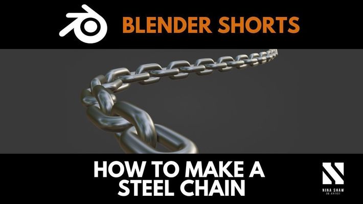 Blender Short | How to Make a Steel Chain