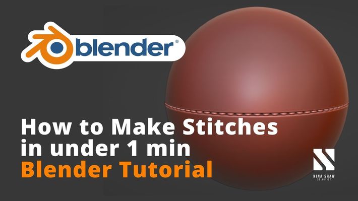 Blender Shorts | How to Make Stitches in under 1 min